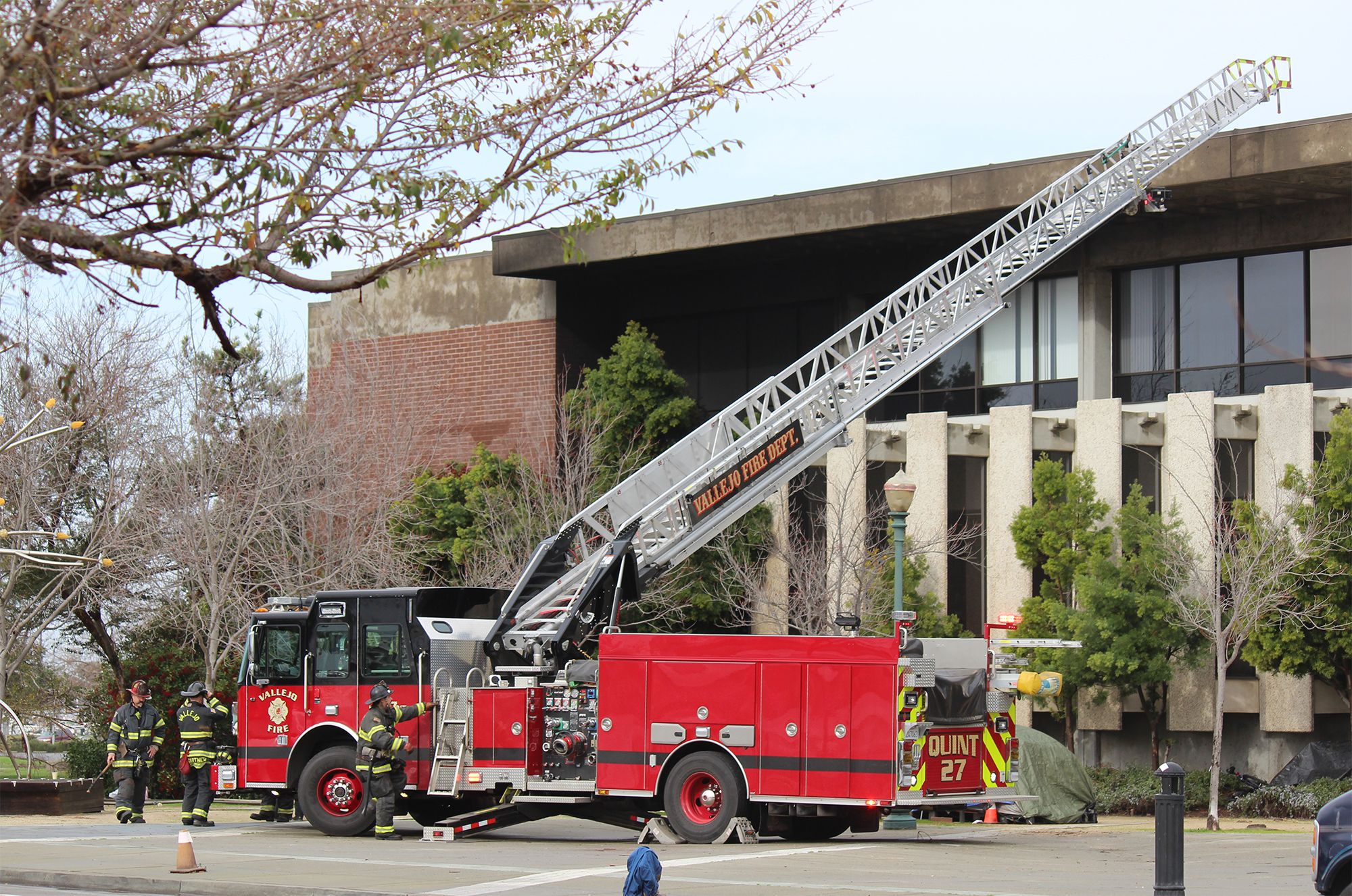 Fire forces closure of Vallejo’s JFK Library ahead of shelter opening ...